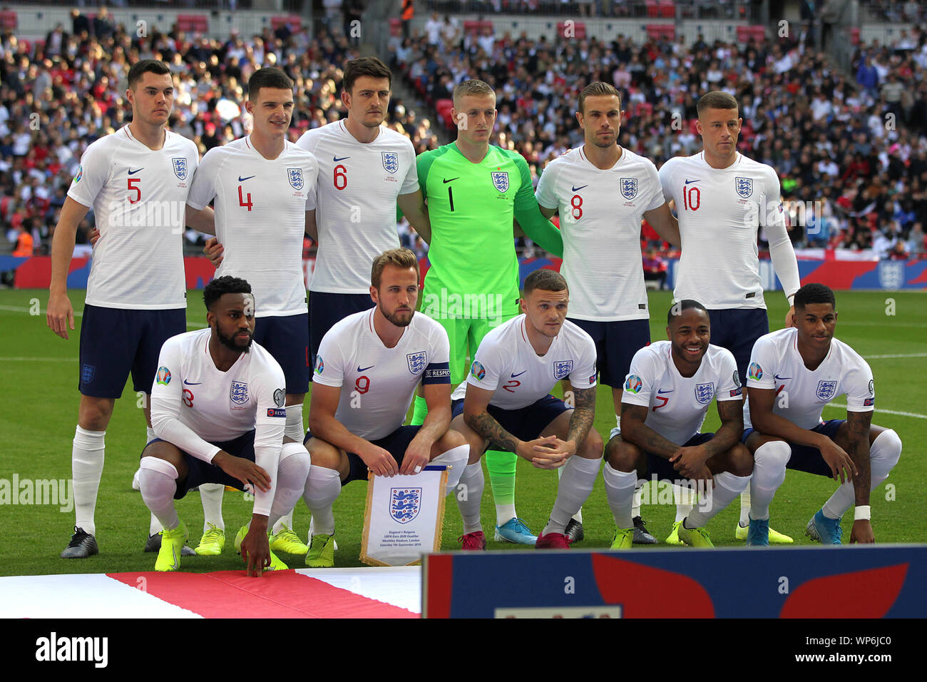 London, UK. 07th Sep, 2019. England team photo before the UEFA Euro ...