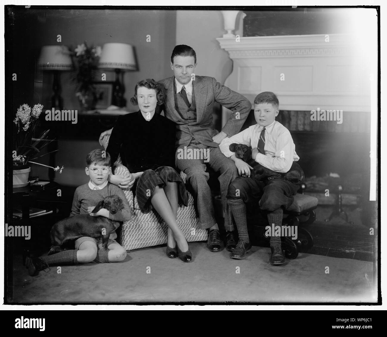 LODGE, HENRY CABOT, JR., SENATOR AND FAMILY Stock Photo - Alamy