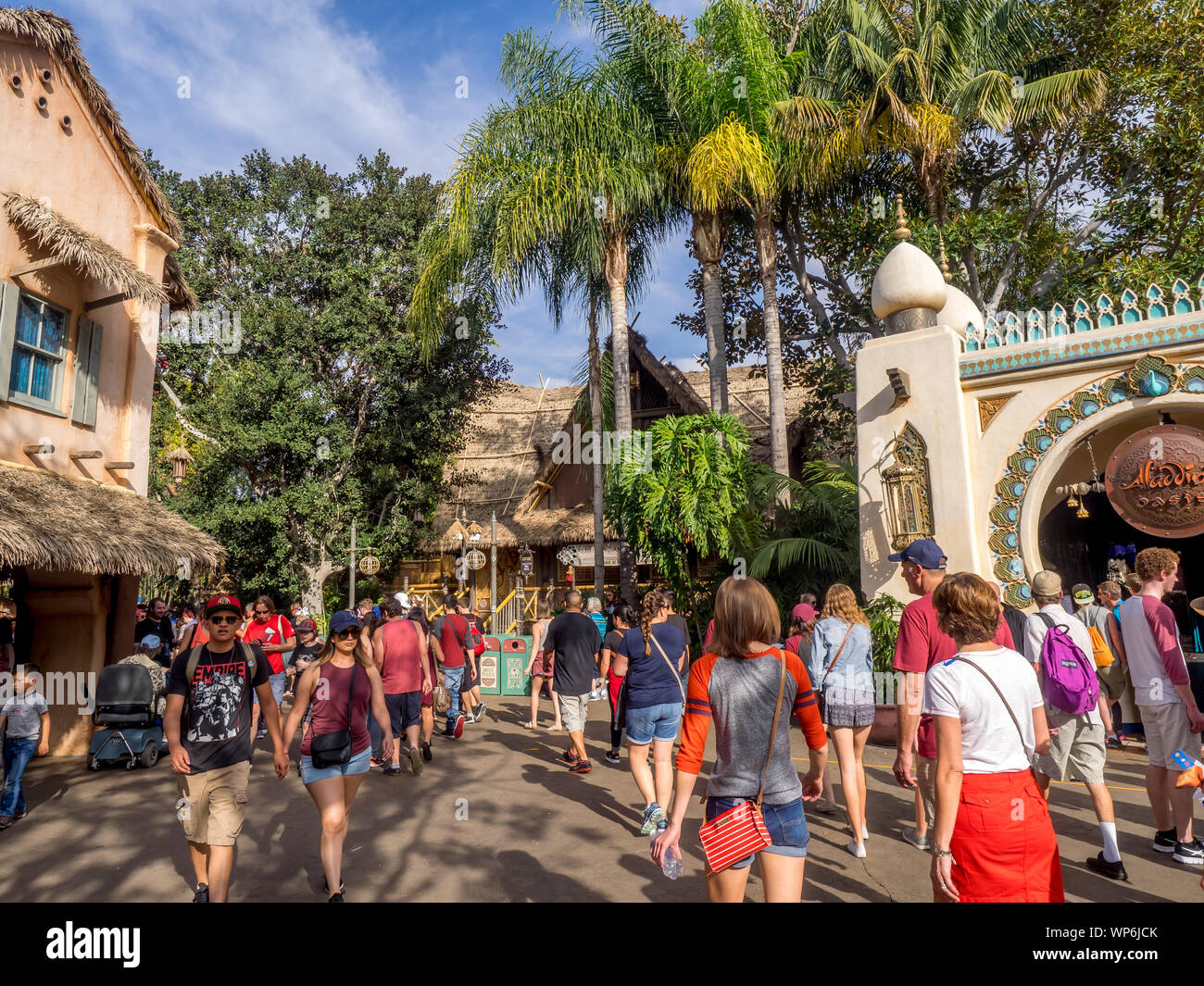Views of Disneyland in Anaheim, California. Disneyland is one of the ...