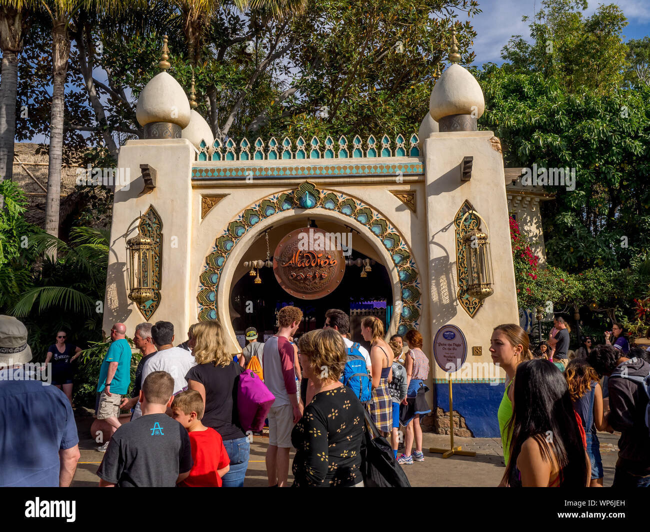 Views of Disneyland in Anaheim, California. Disneyland is one of the ...