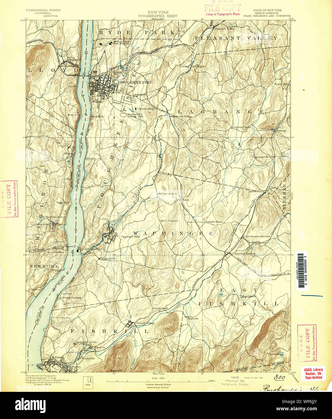 Poughkeepsie map hi-res stock photography and images - Alamy