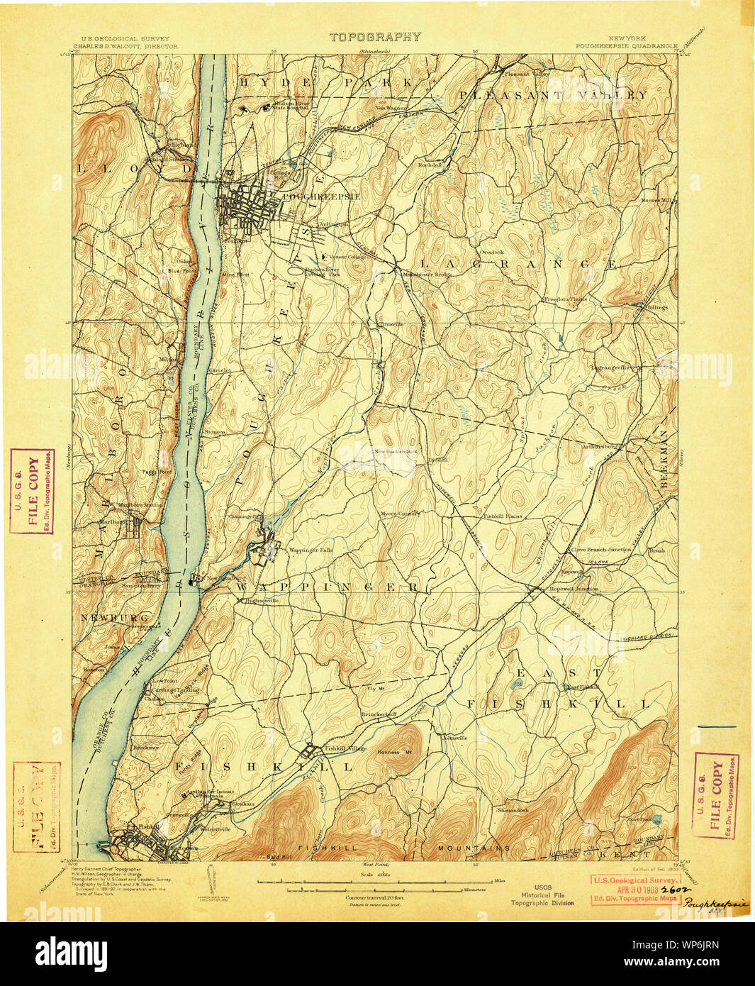 Map of poughkeepsie new york hi-res stock photography and images - Alamy