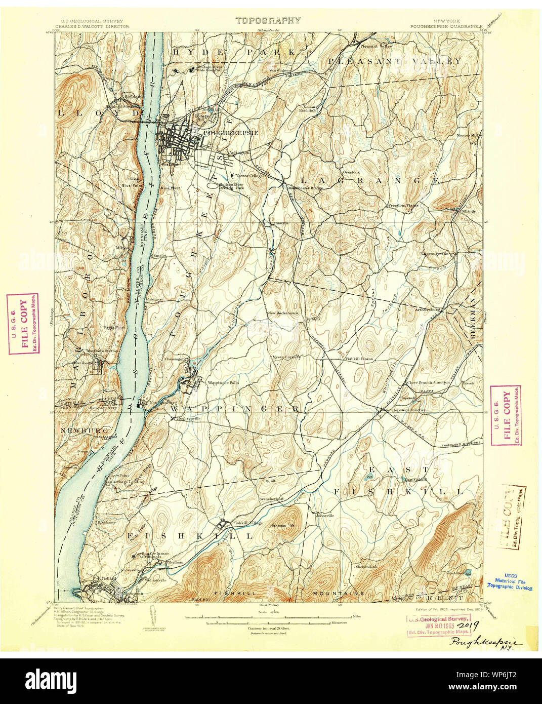 Map of poughkeepsie new york hi-res stock photography and images - Alamy
