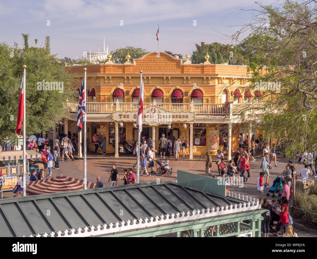 View of the Disneyland Park on February 15, 2016 in Anaheim, California ...