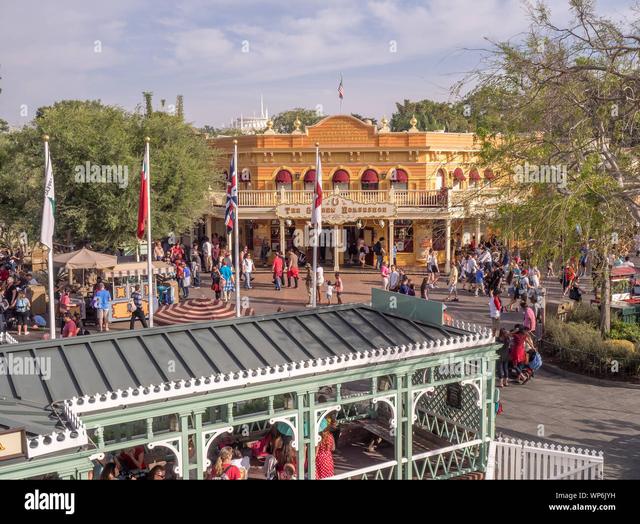 View of the Disneyland Park on February 15, 2016 in Anaheim, California ...