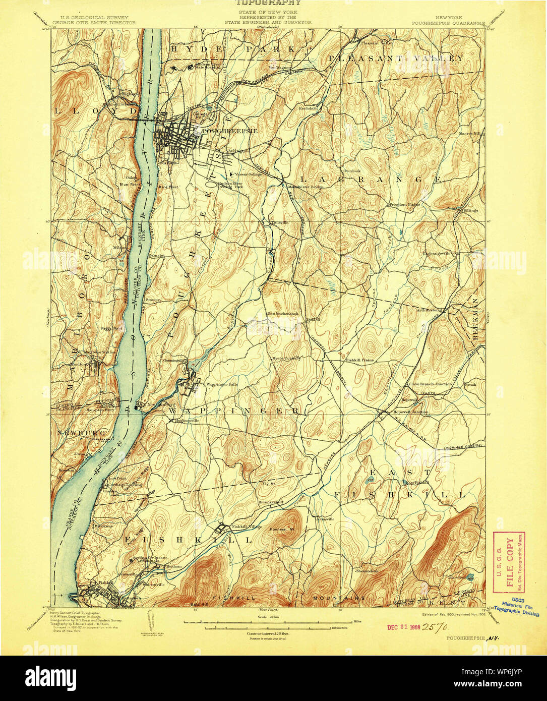 Map of poughkeepsie new york hi-res stock photography and images - Alamy
