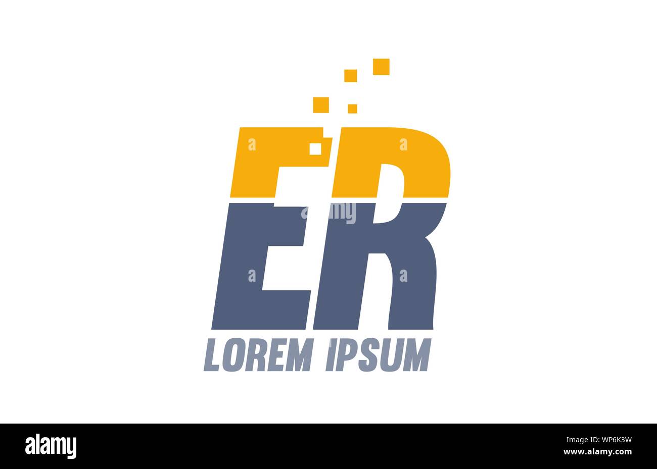 Letter er vector vectors hi-res stock photography and images - Alamy