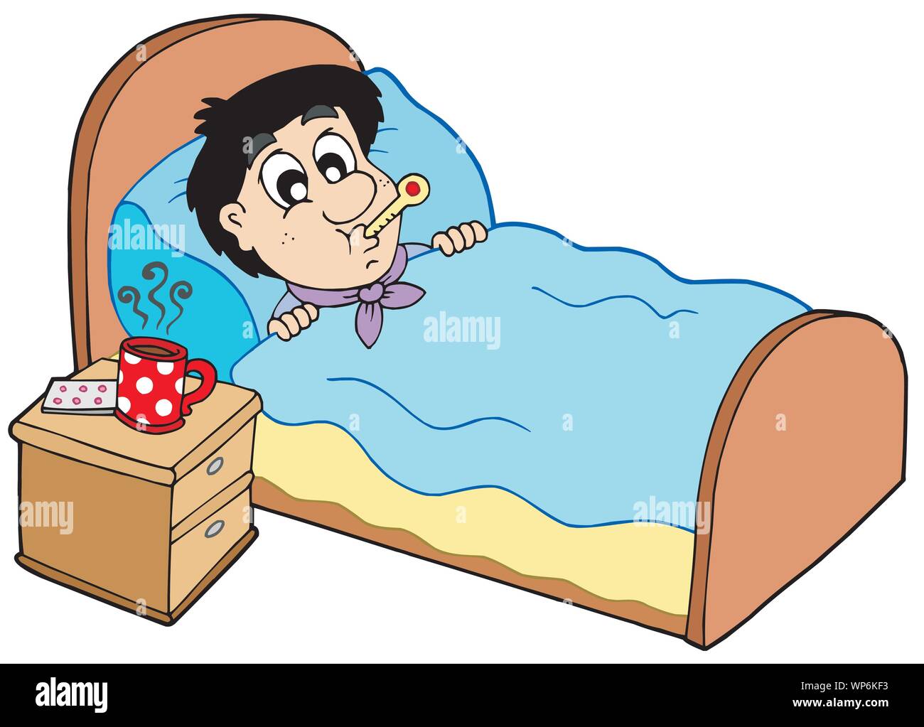 Sick Person Cartoon High Resolution Stock Photography and Images - Alamy