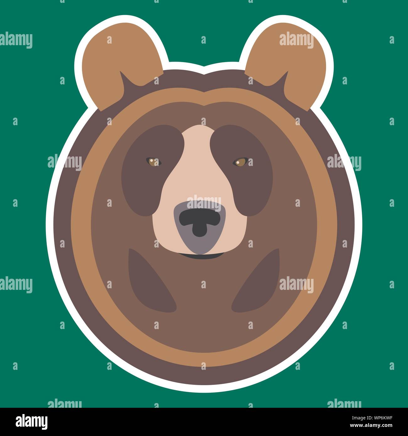 Brown bear alaska Stock Vector Images - Alamy