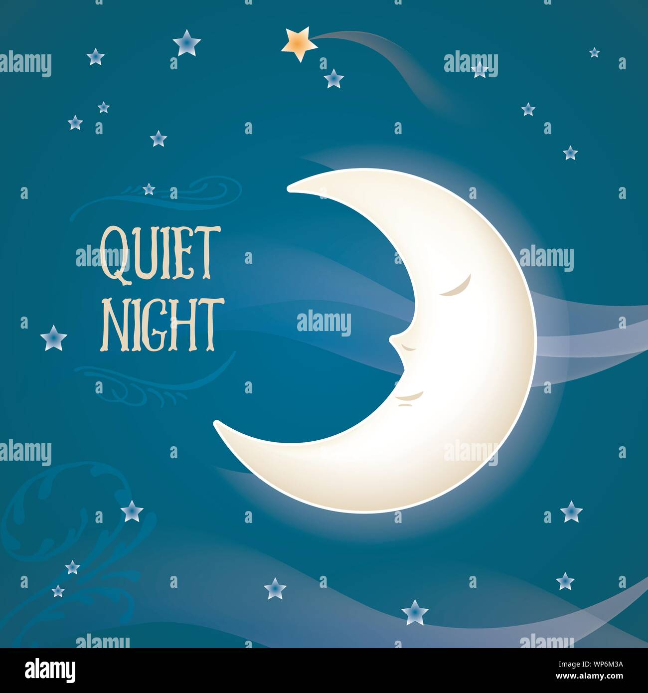 Cartoon sleeping moon Stock Vector Image & Art - Alamy