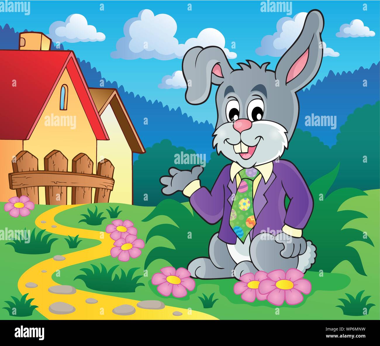 Easter rabbit theme image 2 Stock Vector Image & Art - Alamy