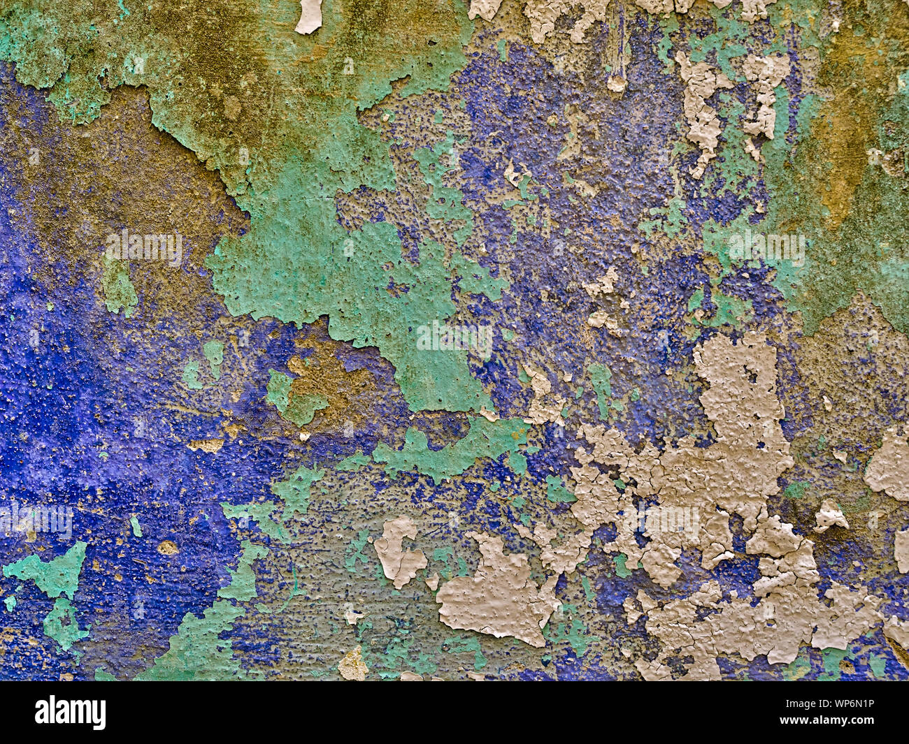 Old wall colorful peeling paint texture Stock Photo - Alamy