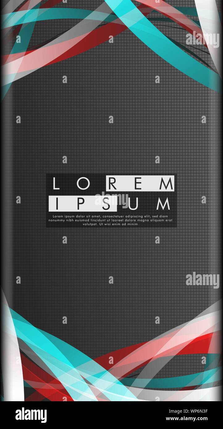 Vector design of abstract vertical backgrounds. Color band wave design ...