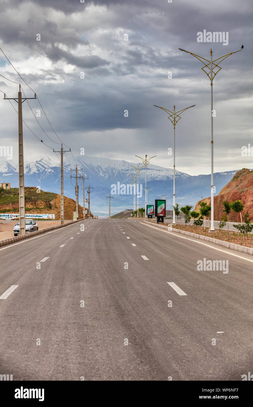 Aras river valley, border with Azerbaijan, East Azerbaijan, Iran Stock ...