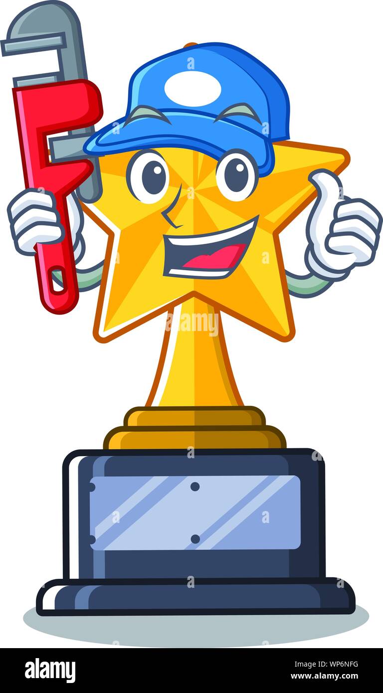 Plumber star shaped cartoon the toy trophy Stock Vector Image & Art - Alamy
