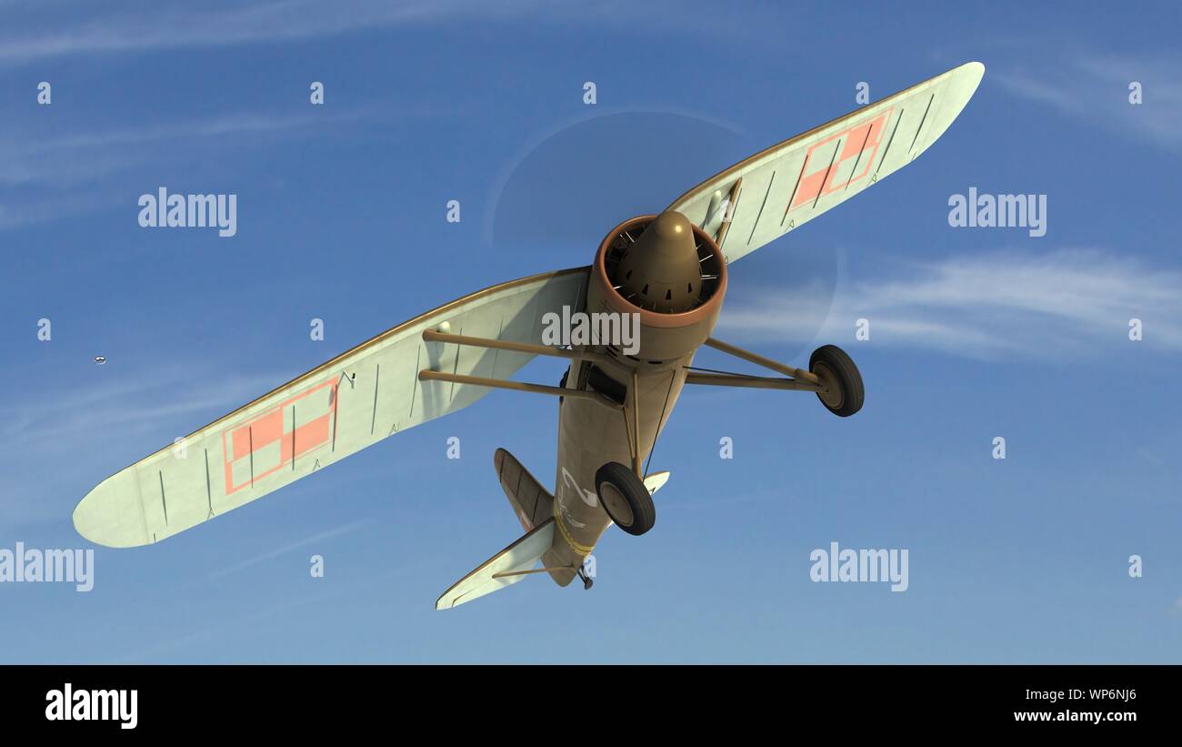 Old polish fighter PZL P-11c Stock Photo - Alamy