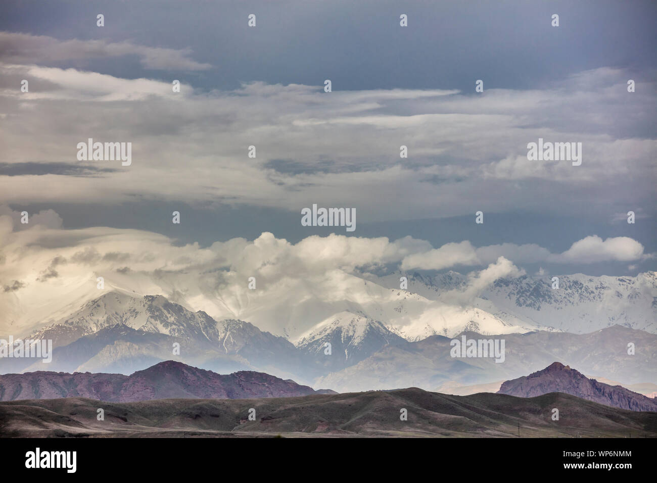Aras river valley, border with Azerbaijan, East Azerbaijan, Iran Stock ...