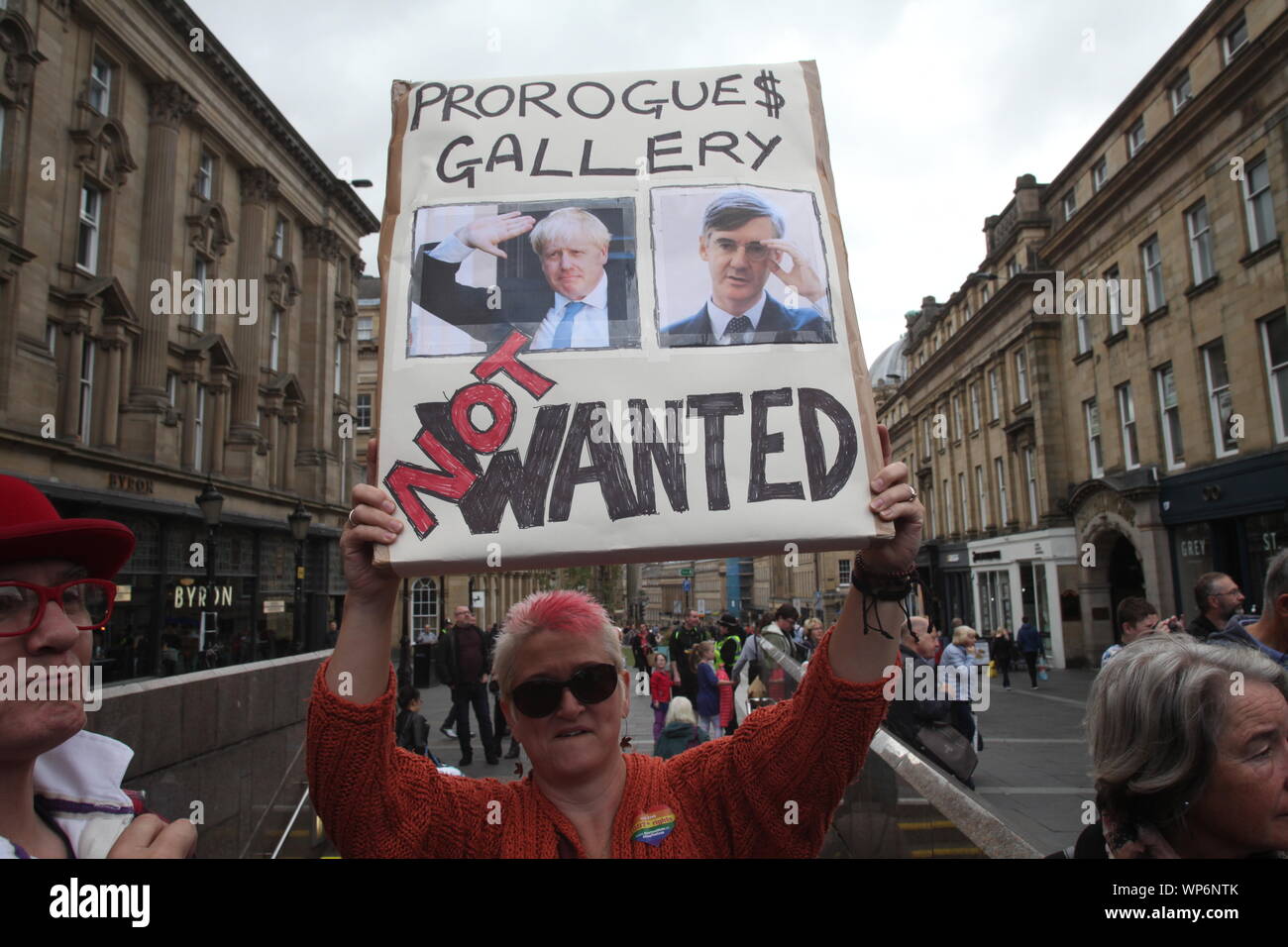 Newcastle upon Tyne, UK, 7th September, 2019, Demonstration at Grey’s ...