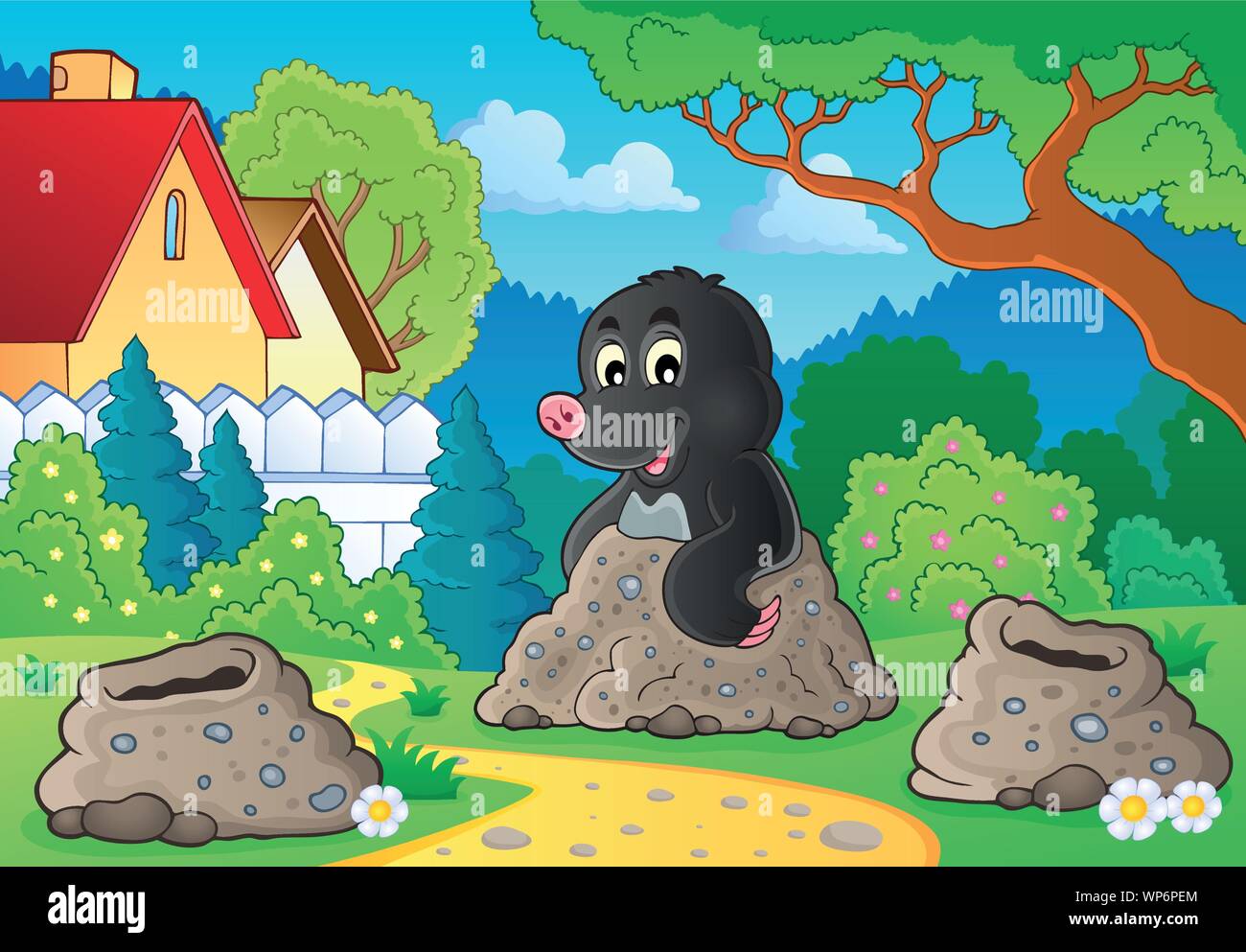 Happy mole theme image 2 Stock Vector Image & Art - Alamy