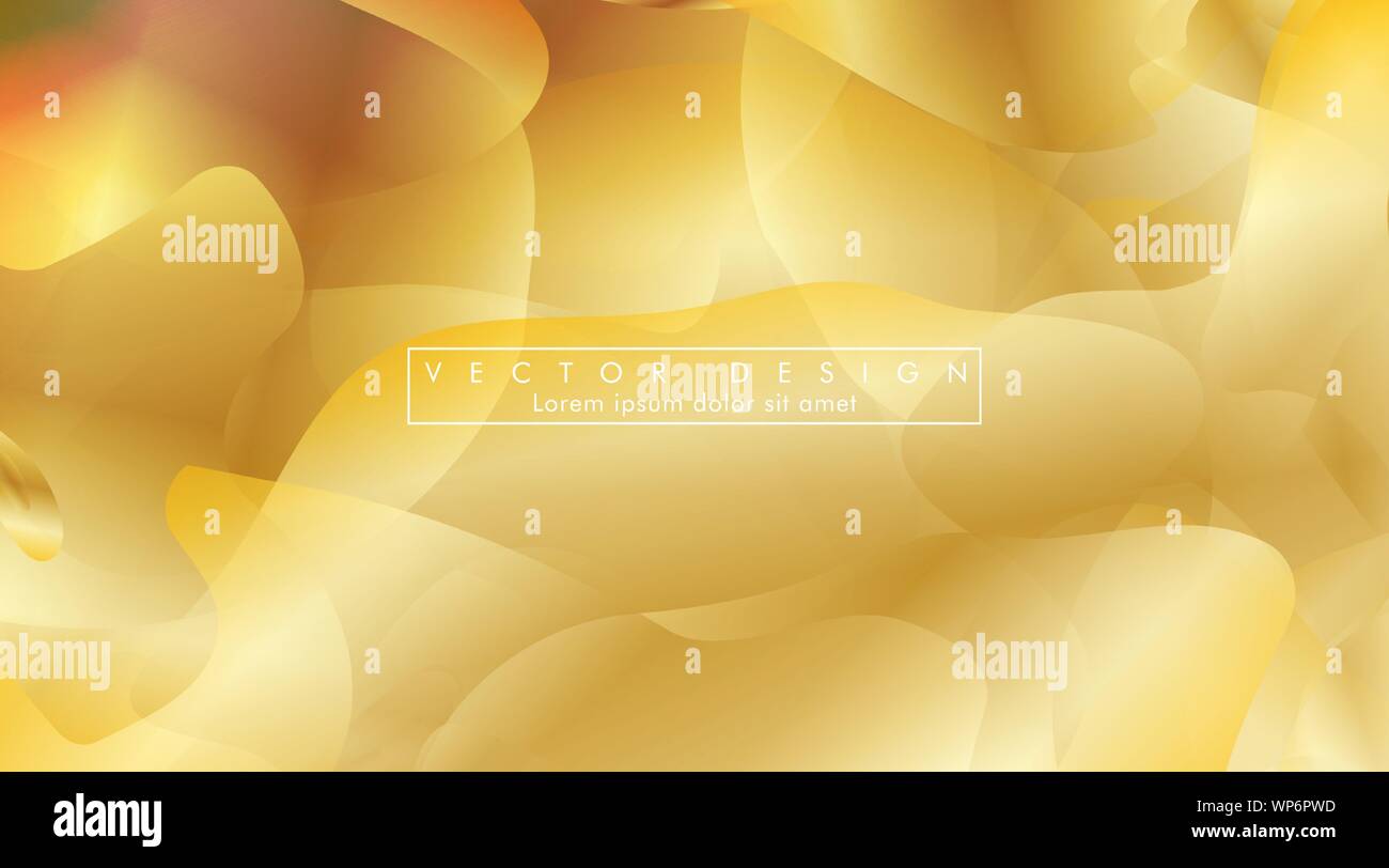 Vector illustration of golden yellow background Wave pattern and ...