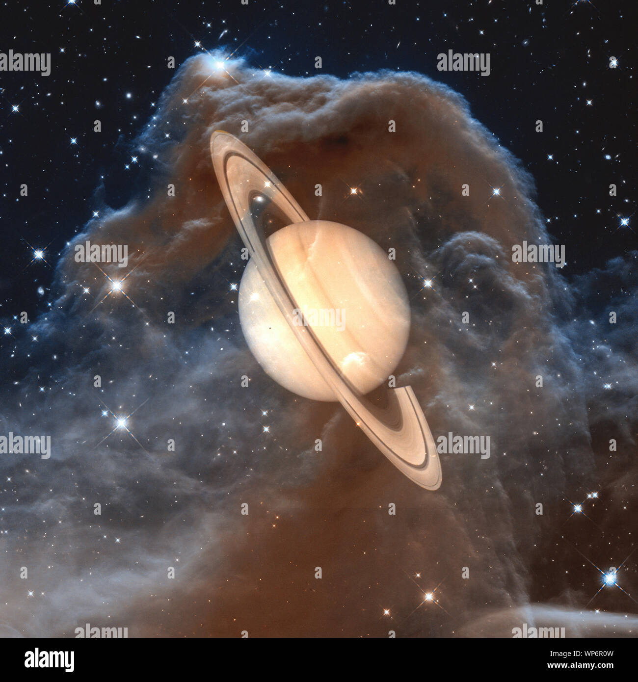 Saturn. Incredibly beautiful planets, galaxies, dark and cold beauty of ...