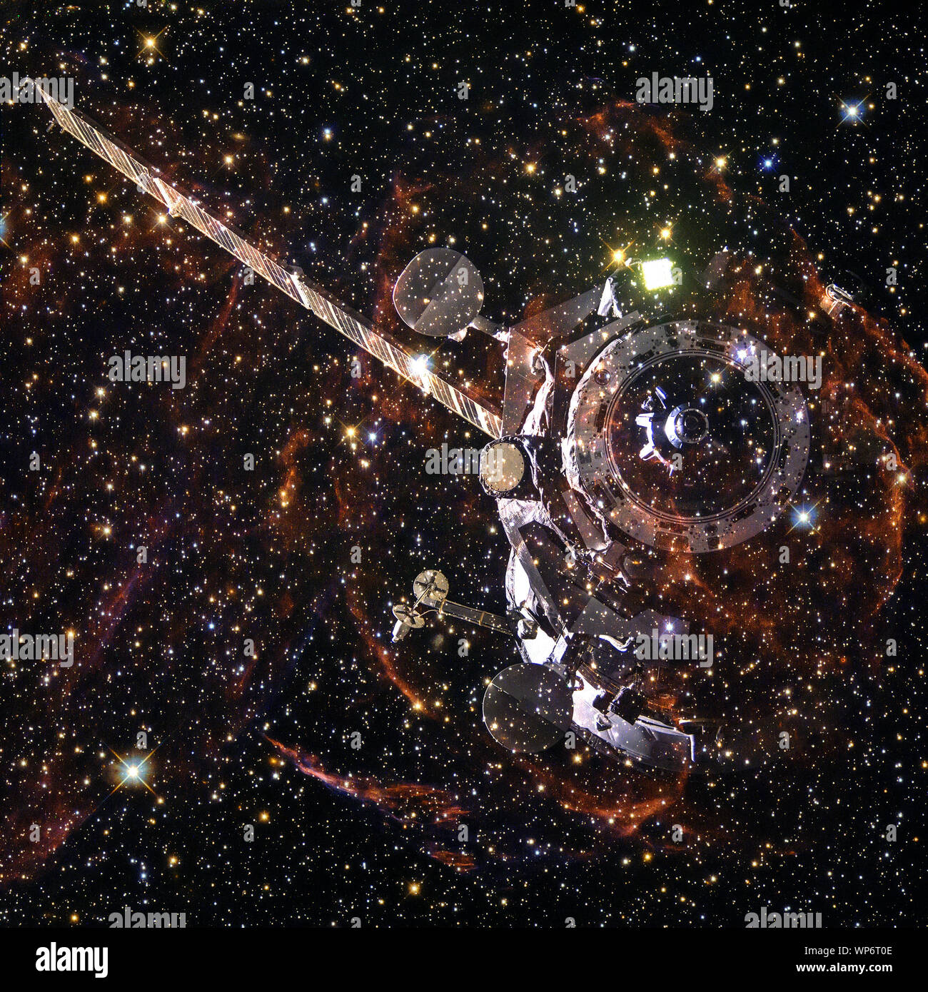 Spacecraft. Cosmic art, science fiction wallpaper. Elements of this ...