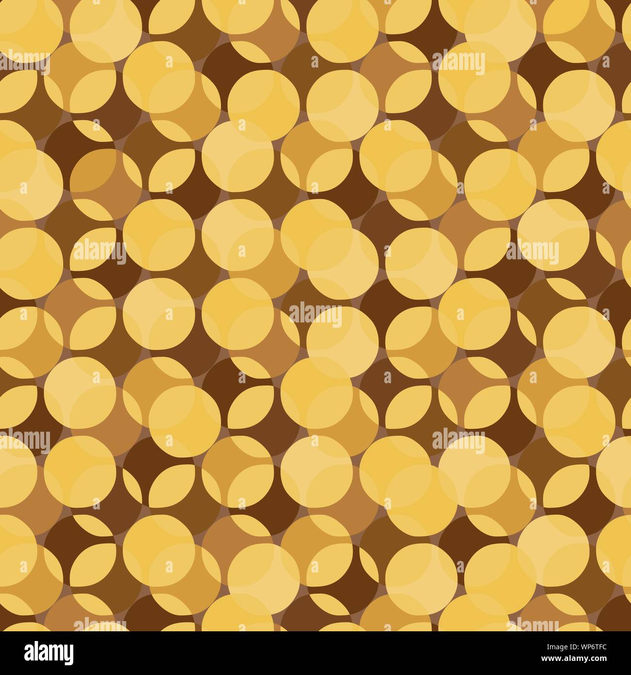 abstract seamless vector pattern with gold coin shapes Stock Vector ...