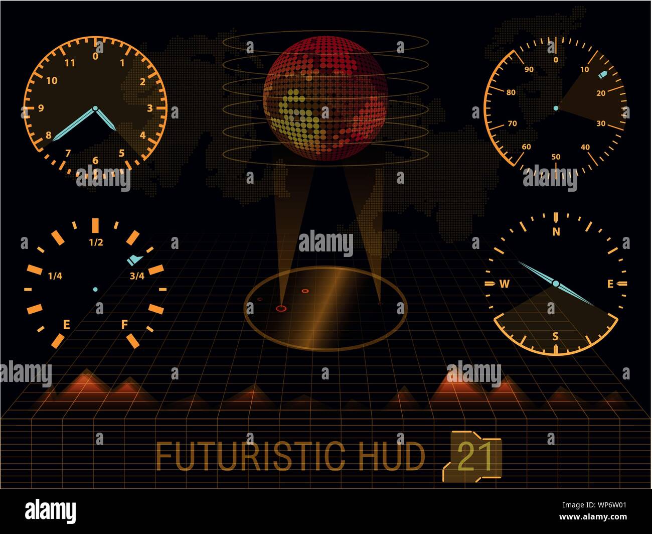 Futuristic user interface HUD Stock Vector Image & Art - Alamy