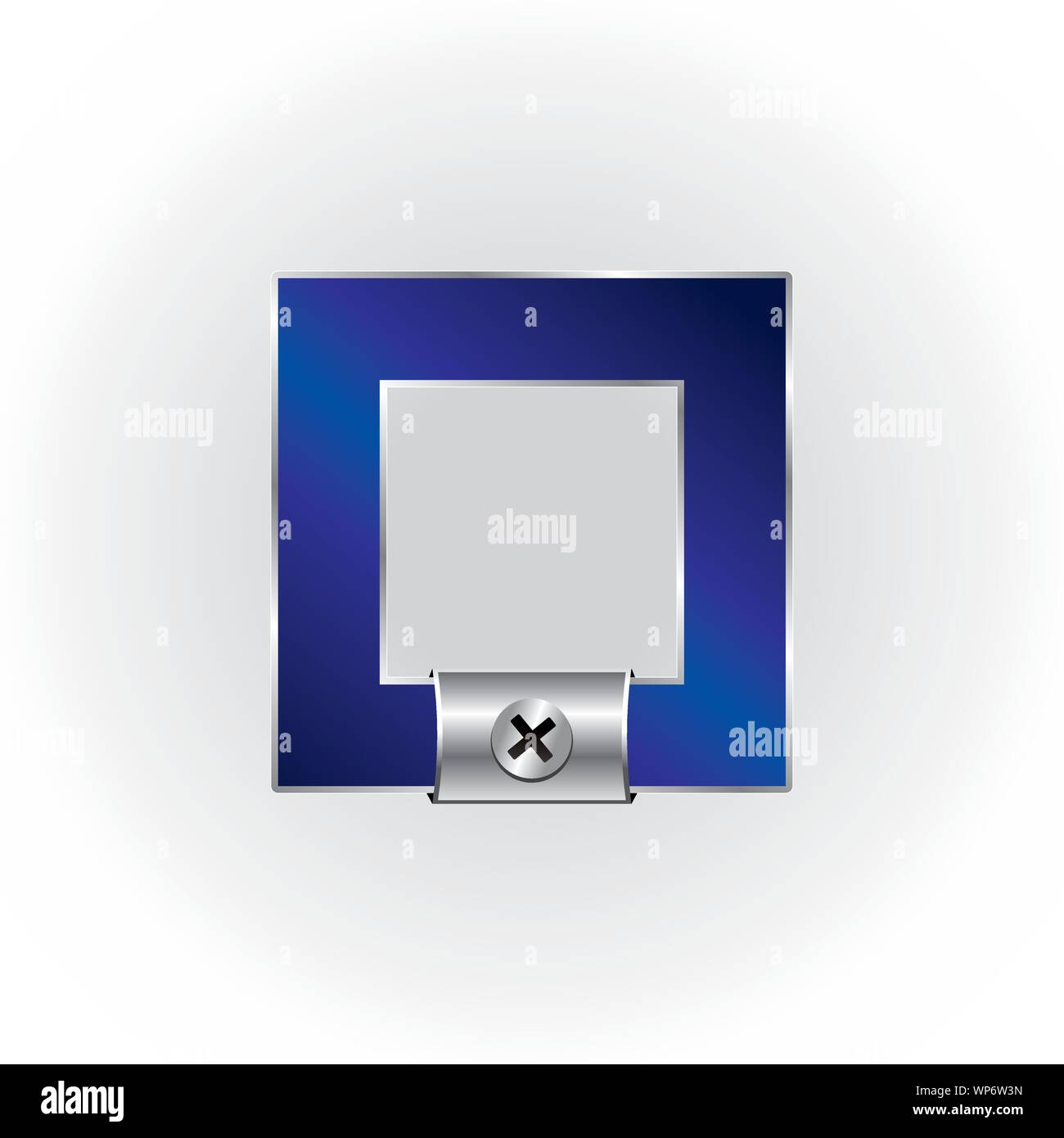 Blue metallic fonts Stock Vector Image & Art - Alamy