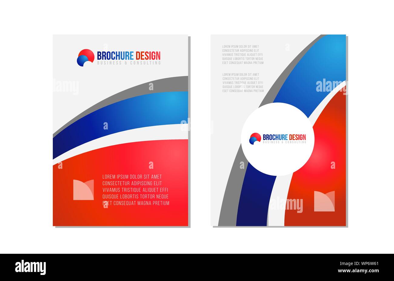 red and blue flyer brochure poster pamphlet cover design layout for a ...