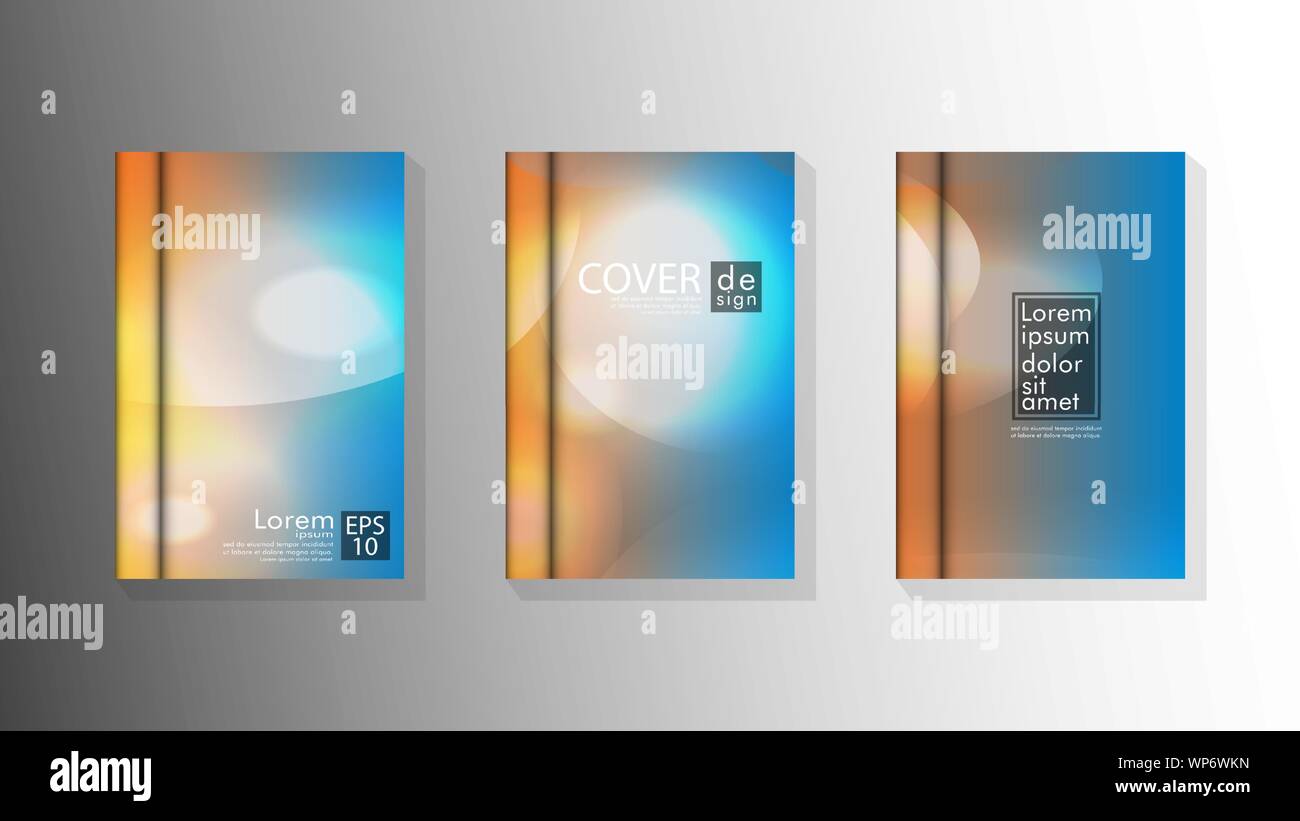 Vector collection of book cover backgrounds for brochures, leaflets ...
