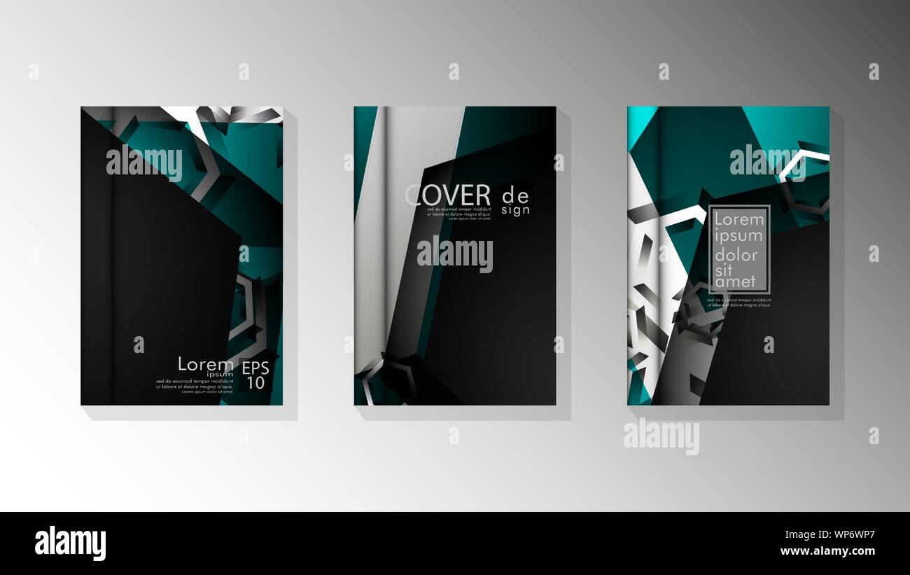 Vector collection of book cover backgrounds for brochures, leaflets ...