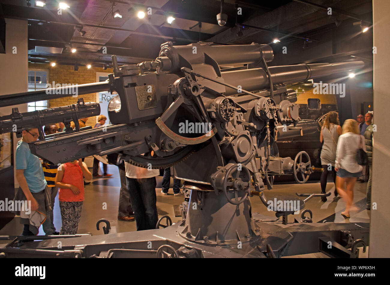 German 88mm anti-aircraft gun (AA Gun) at the Imperial war Museum ...