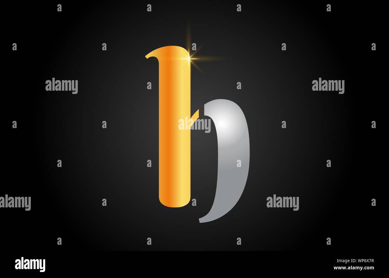 h gold alphabet letter logo design suitable for a company or business ...