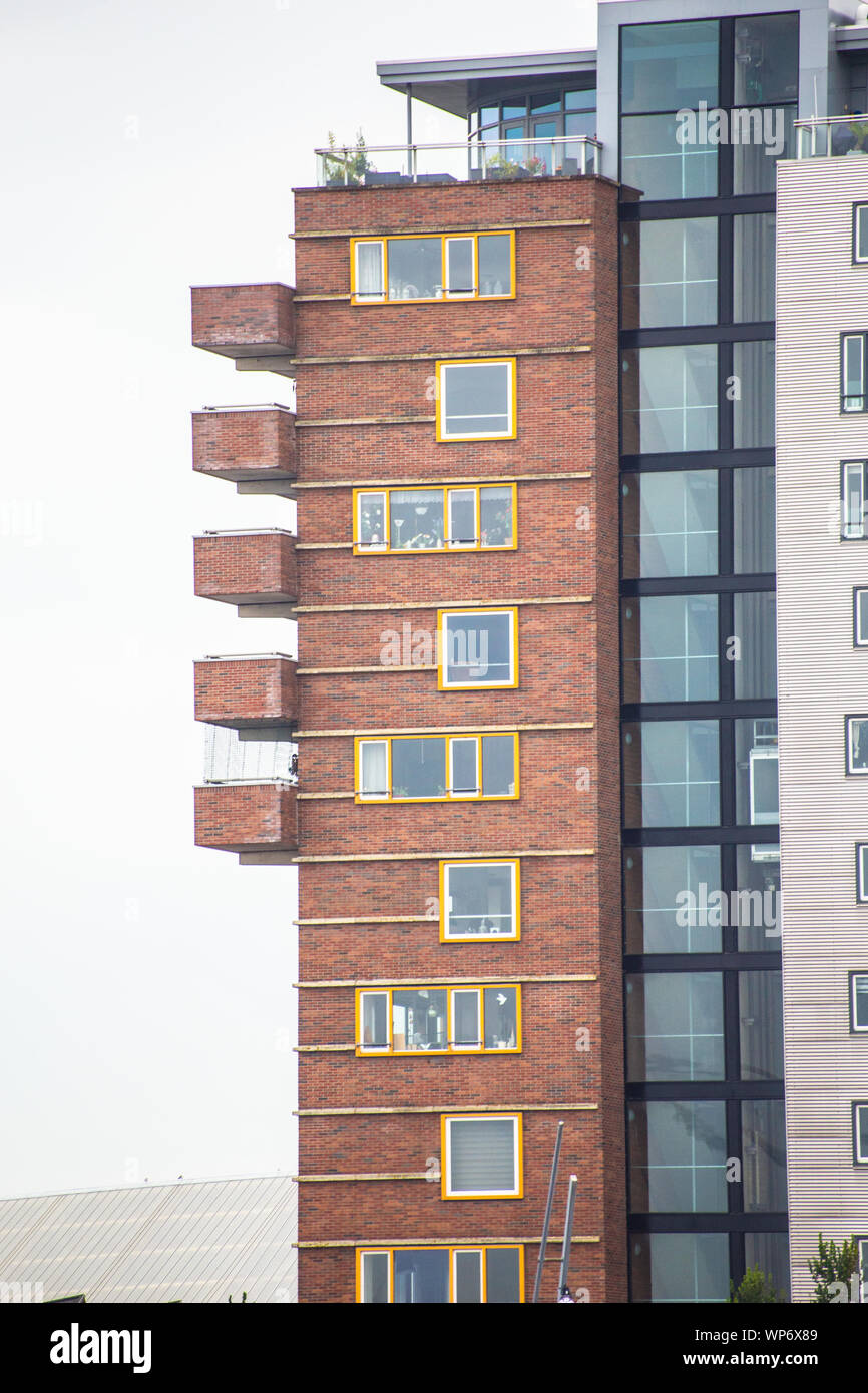 Apartment building with Generic architecture Stock Photo - Alamy