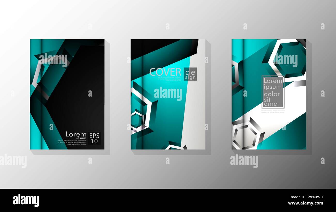Vector collection of book cover backgrounds for brochures, leaflets ...