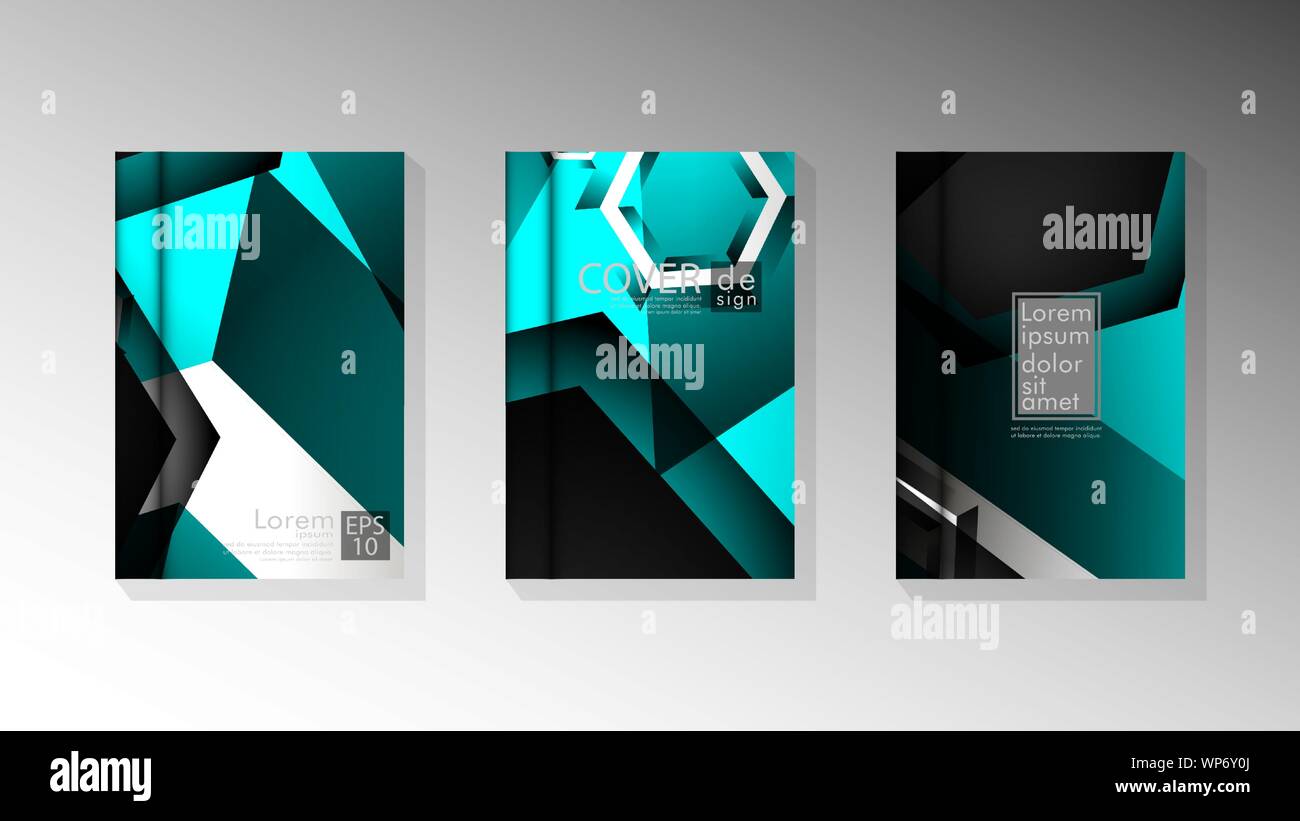 Vector collection of book cover backgrounds for brochures, leaflets ...