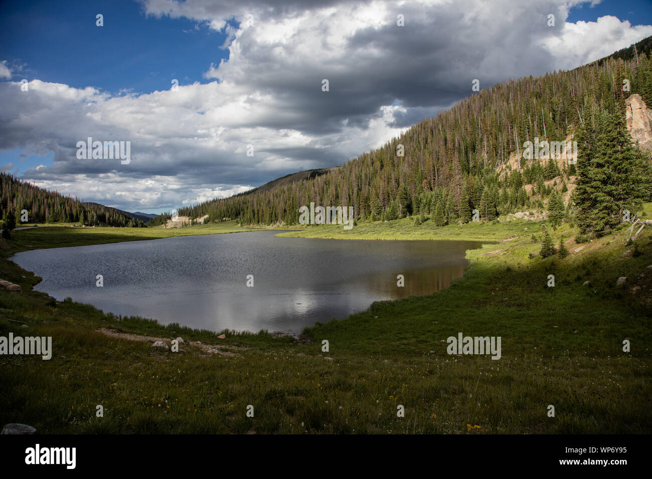 Lake Poudre in Rocky Mountain National Park in the Front Range of the ...