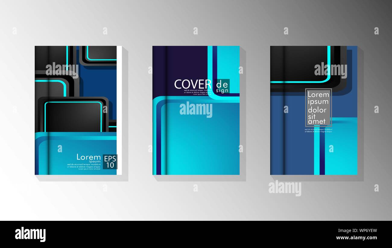 Vector collection of book cover backgrounds for brochures, leaflets ...