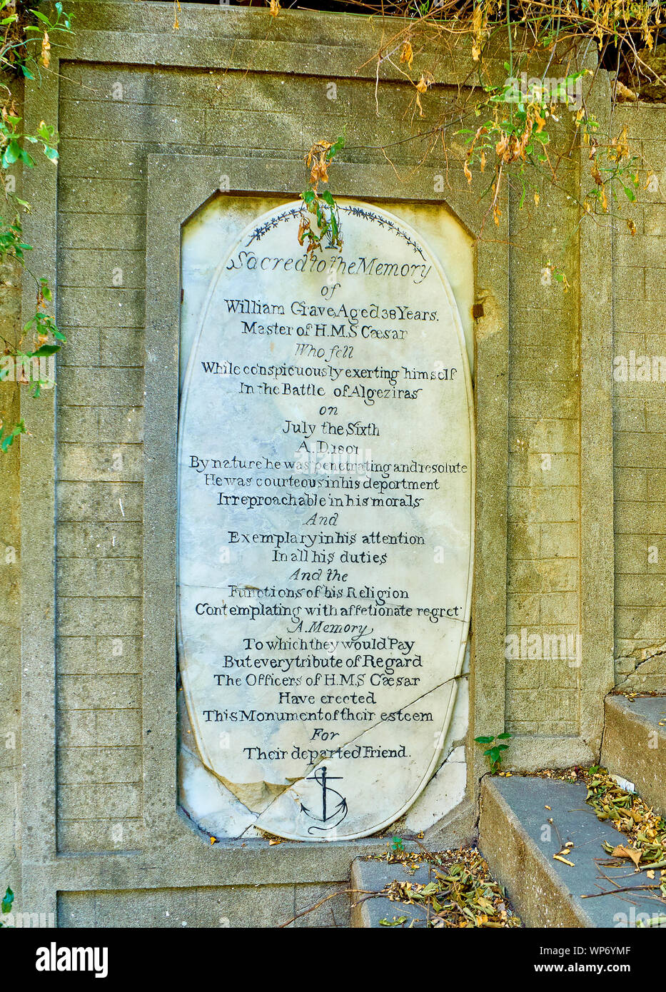 Trafalgar cemetery in gibraltar hi-res stock photography and images - Alamy