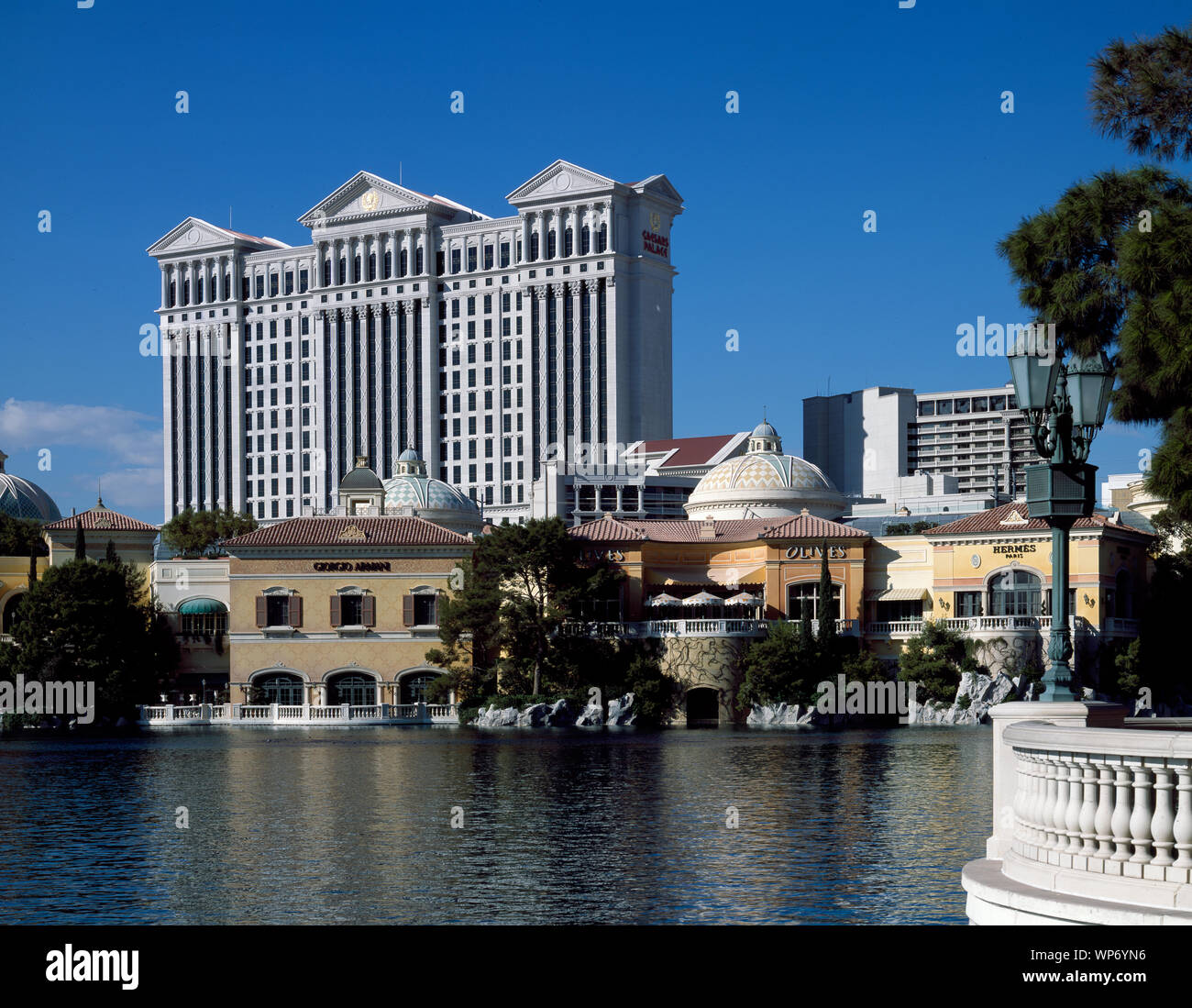 Lake in front of the Bellagio Hotel and Resort, Las Vegas, Nevada Stock ...