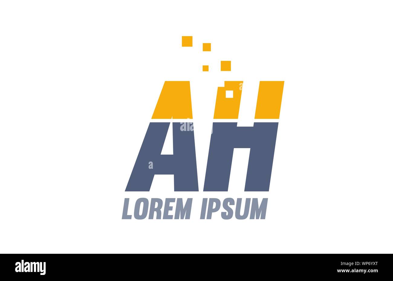 Letter a h logo Cut Out Stock Images & Pictures - Alamy