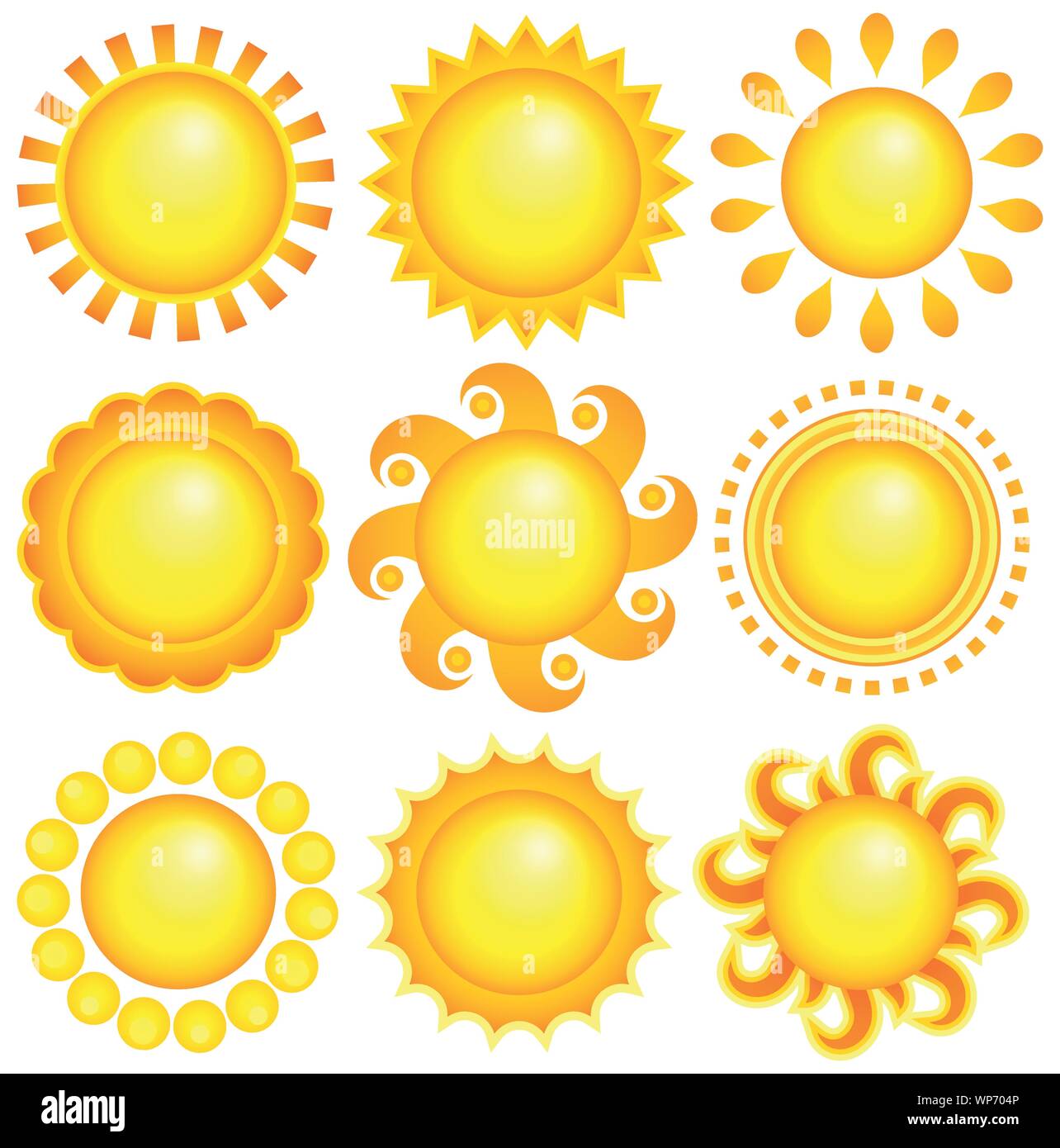 Abstract sun theme collection 1 Stock Vector Image & Art - Alamy