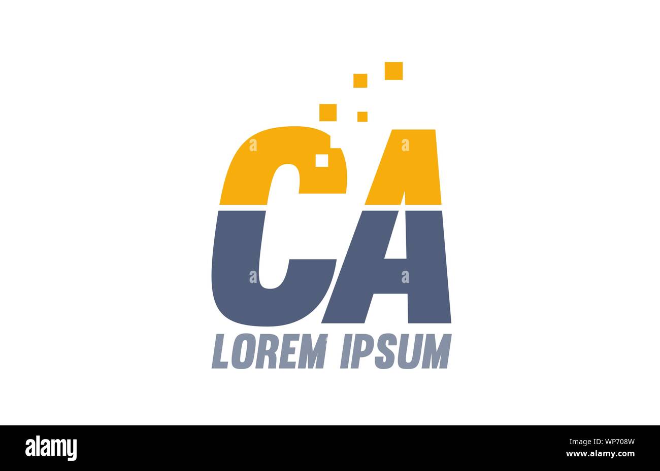 Alphabet ca icon Stock Vector Images - Alamy