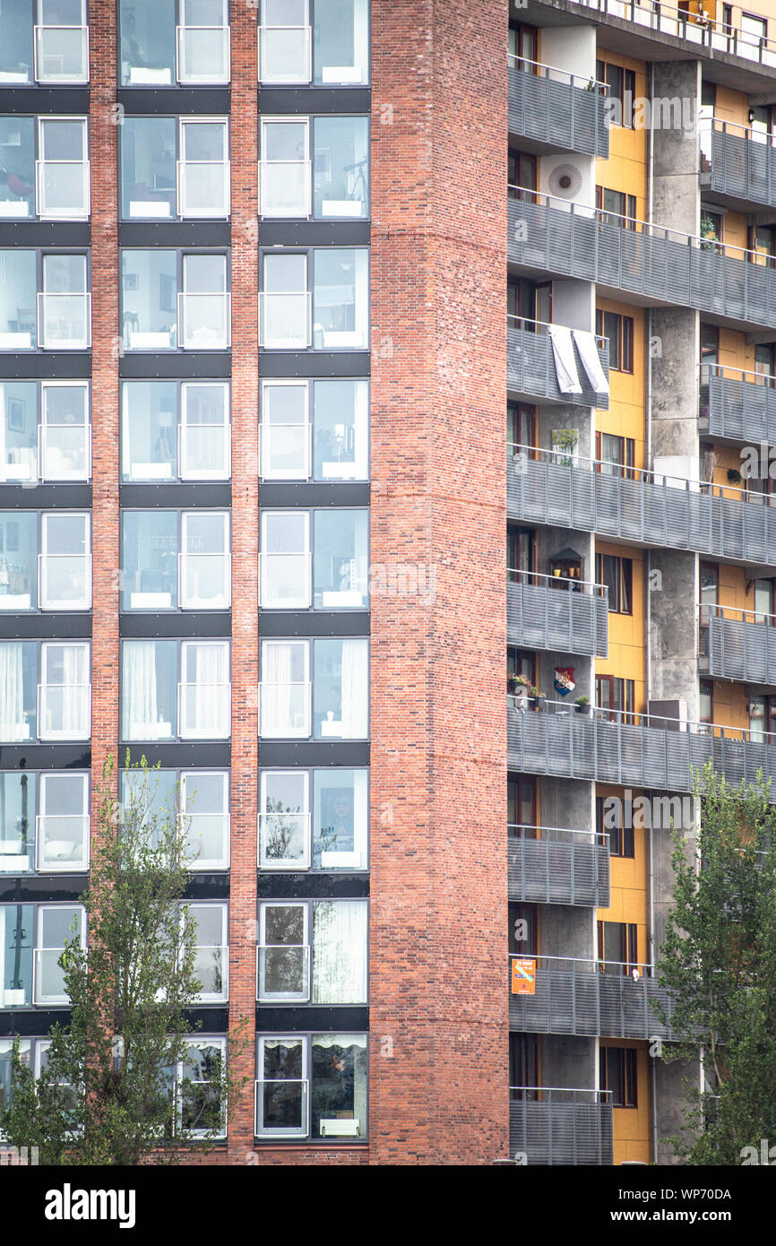 Apartment building with Generic architecture Stock Photo - Alamy