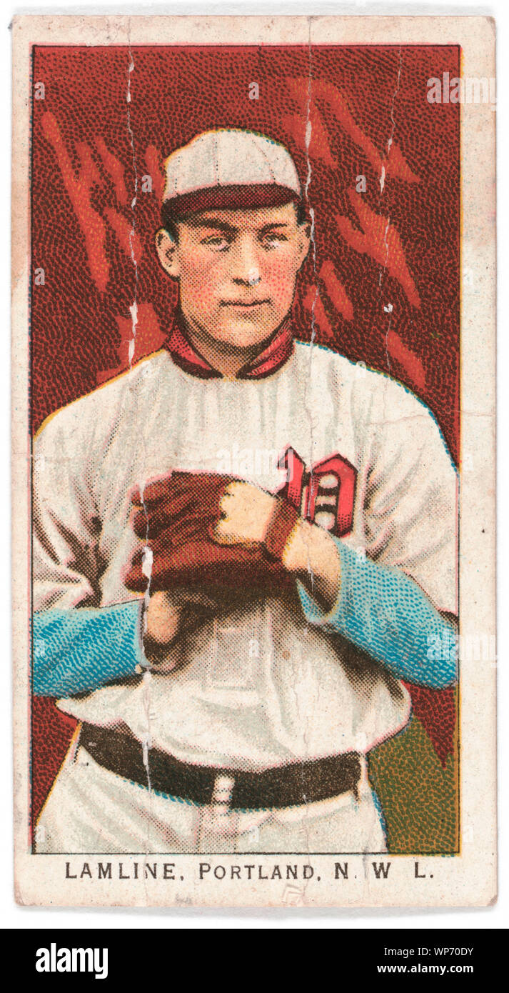 Lamline, Portland Team, baseball card portrait Stock Photo - Alamy