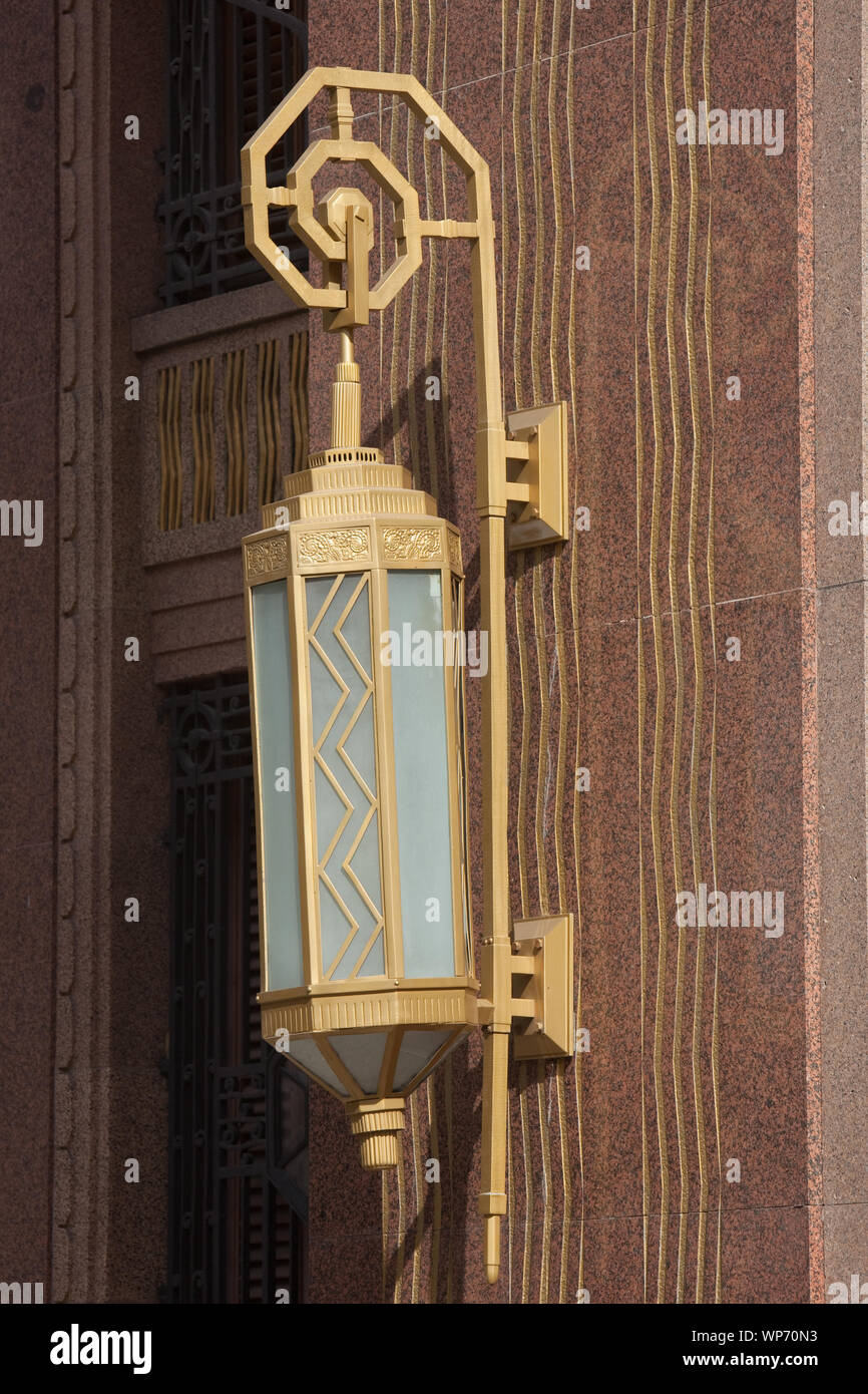 Lamp detail on the Barcardi Rum Building in Havana, Cuba Stock Photo ...