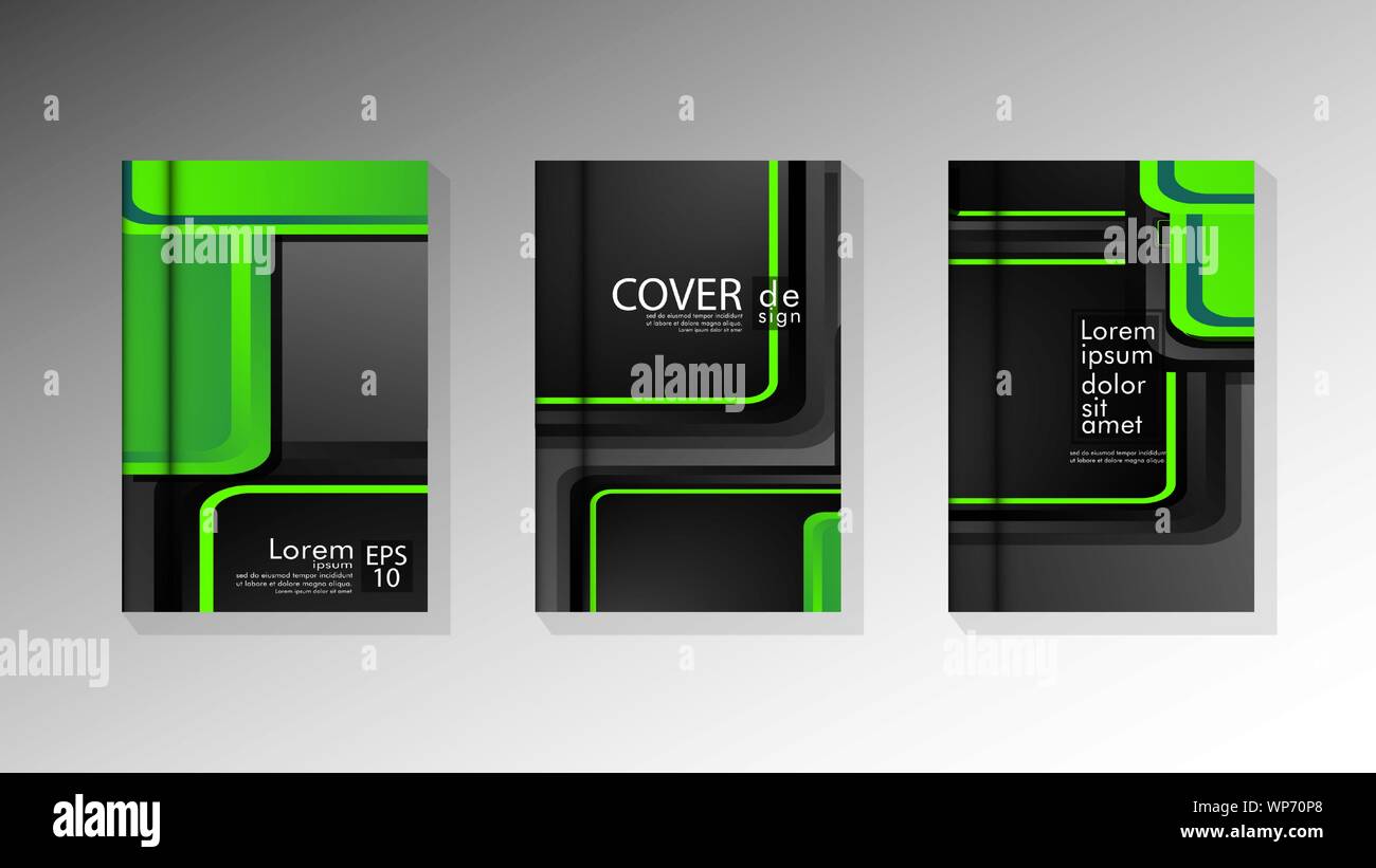 Vector collection of book cover backgrounds for brochures, leaflets ...