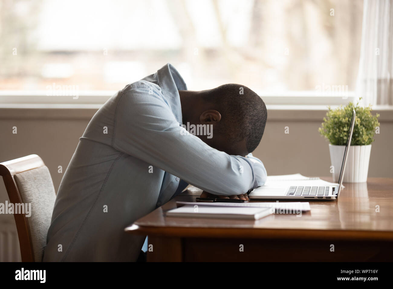 Fall asleep at the computer hi-res stock photography and images - Alamy