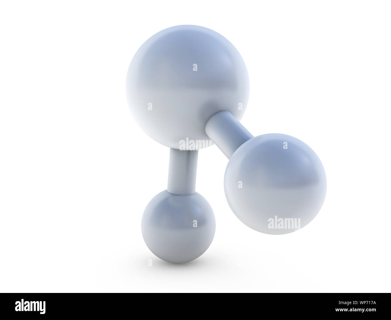 Water molecule. Ecology, biology and biochemistry concept. 3D rendering ...